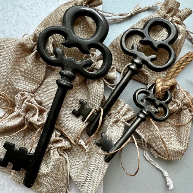 Vintage Decorative Set Keys - 24cm. Wyjątkowa ozdoba ścienna - Dom ...