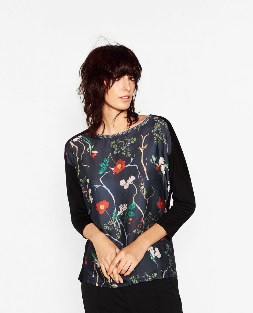 zara-xl-flower-print-top-ubrania-vintage-decobazaar